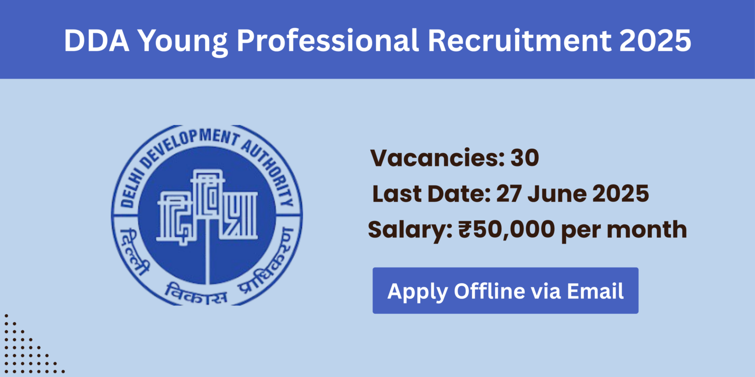 DDA Young Professional Recruitment 2025 – Apply for 30 Vacancy