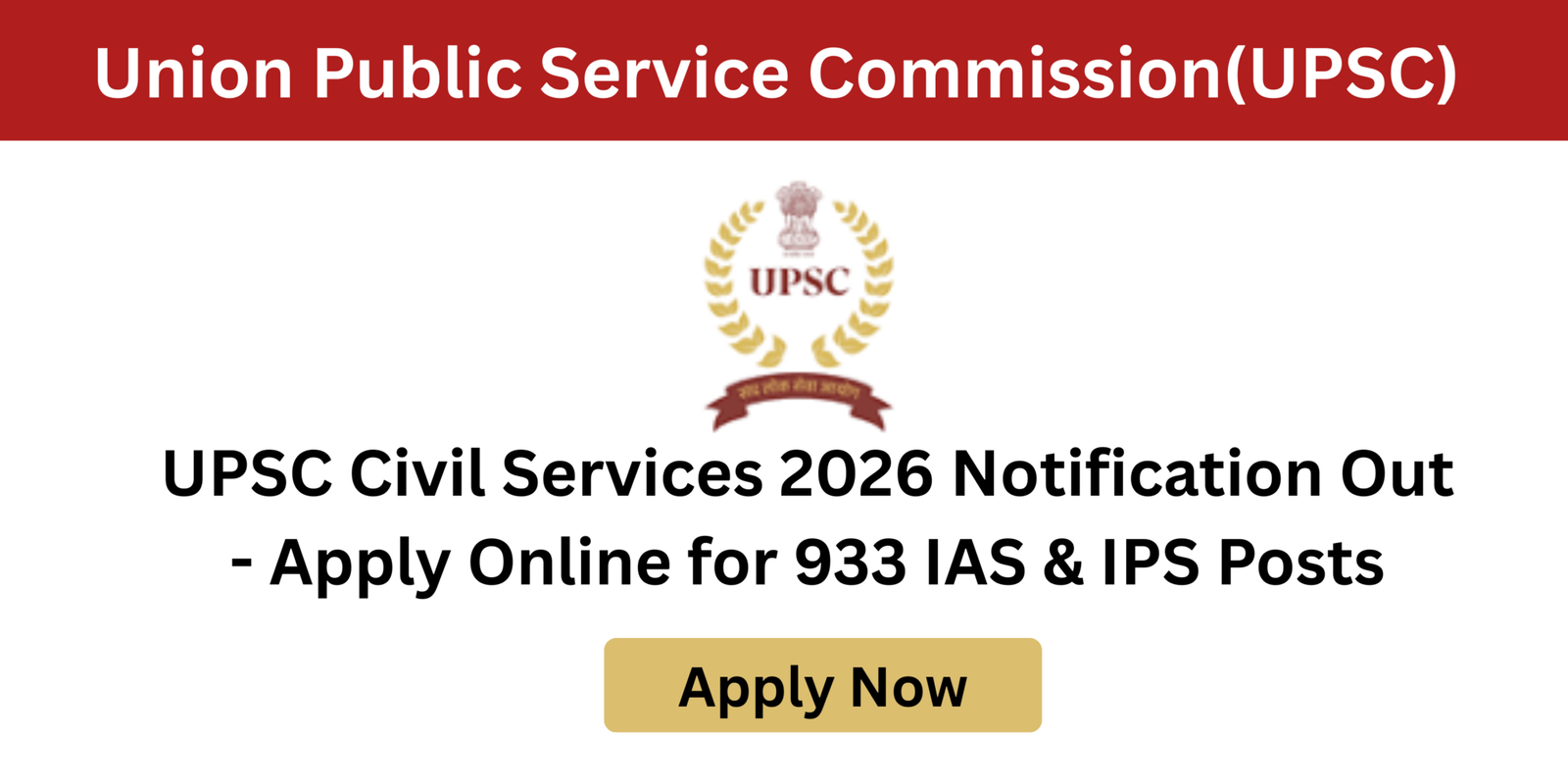 UPSC Forest Service 2026 Notification – 80 IFoS Vacancies